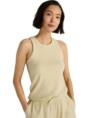 HAVEN WELL WITHIN Organic Cotton Racerback Tank Top - Celery Leaf