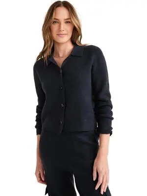HAVEN WELL WITHIN Haven Well Within Wool Blend Sweater Jacket Nightfall