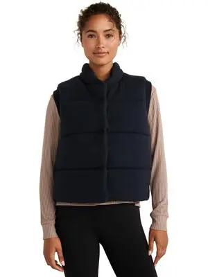 HAVEN WELL WITHIN Viscose Blend Puffer Vest - Nightfall