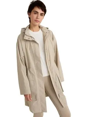 HAVEN WELL WITHIN Crinkle Nylon Packable Jacket - Pure Taupe