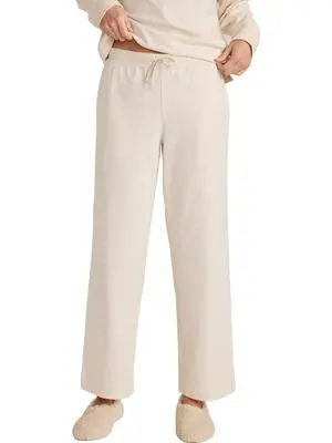 HAVEN WELL WITHIN Botanical-dyed Organic Cotton Interlock Pants - Botanical Dye Sandstone