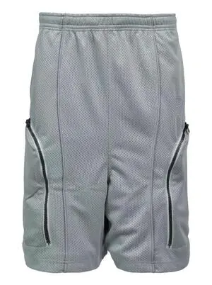 BREATH Mesh Zip-pocket Shorts - Grey