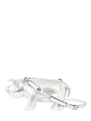 Mihara Yasuhiro Pig Shoulder Bag - Silver