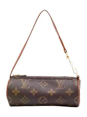 LOUIS VUITTON Monogram Canvas Papillon Pochette Handbag - Brown