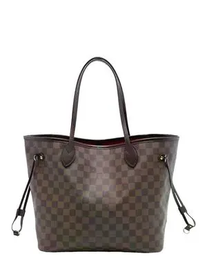 LOUIS VUITTON Damier Ebene Neverfull Mm Tote Bag - Brown