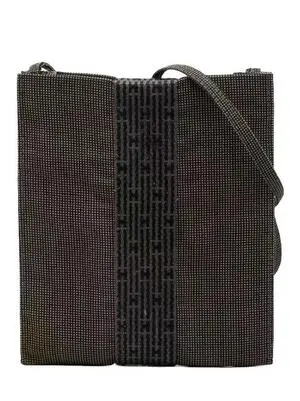 Hermès Canvas Herline Pochette Crossbody Bag - Grey