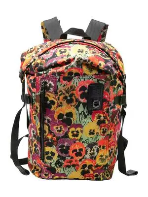 Loewe Joe Brainard Nylon Pansies Roll Top Backpack - Multicolour