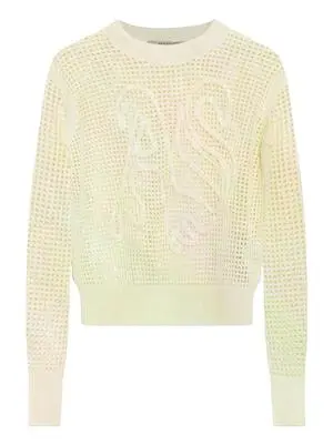 ALLSAINTS Open-knit Rope-logo Sweater - Neutrals