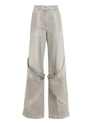 Attico Cotton Baggy Jeans - Grey