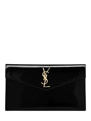 Saint Laurent Saint Laurent Patent Leather Pouch Black