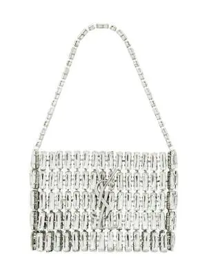 Saint Laurent Micro Evening Bag In Crystals - Mirror