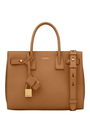 Saint Laurent Sac De Jour In Grained Leather - Cinnamon