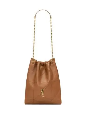 Saint Laurent Jamie Pouch In Lambskin - Fox