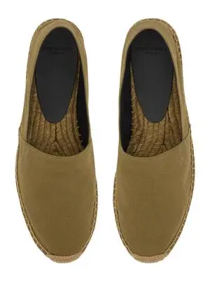 Saint Laurent Cotton Gabardine Espadrilles - Cactus