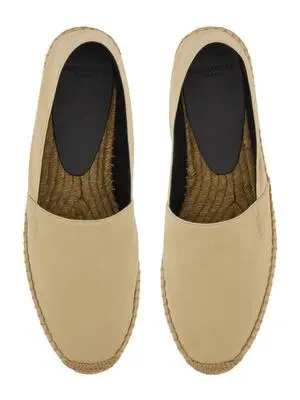 Saint Laurent Espadrilles In Cotton Gabardine - Biscuit