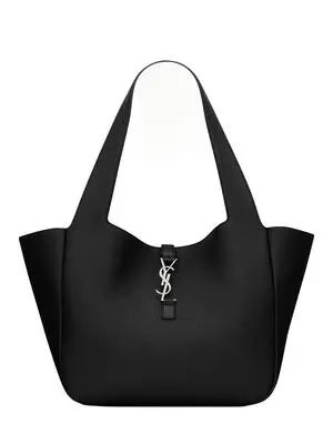 Saint Laurent Saint Laurent Le 5 À 7 Bea Tote Bag In Grained Leather Black