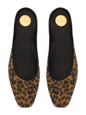 SAINT LAURENT Saint Laurent Lido Slip-On In Leopard Print Grosgrain