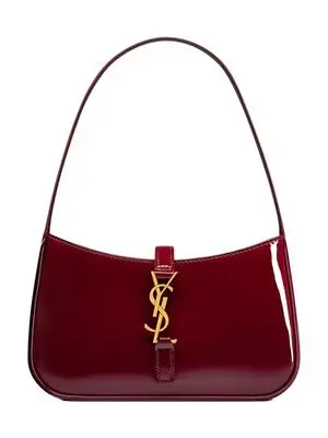 Saint Laurent Saint Laurent Le 5 À 7 Mini Patent Leather Bag Grenade