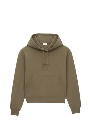 Saint Laurent Fleece Hoodie - Kaki