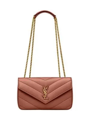Saint Laurent Saint Laurent Loulou Small In Matelassé Lambskin Hortensia