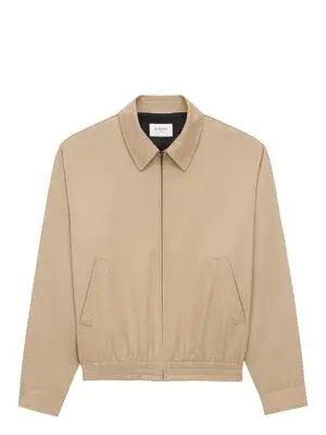 Saint Laurent Short Cotton Serge Jacket - Beige Coquille