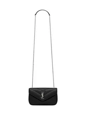 Saint Laurent Saint Laurent Loulou Mini Bag In Lambskin Black