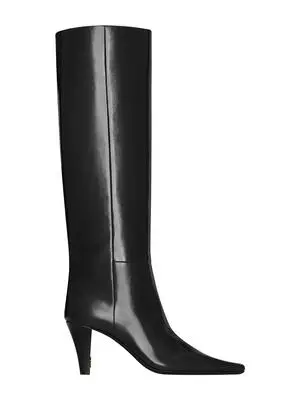 Saint Laurent Jill Boots In Smooth Leather - Black