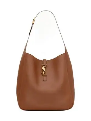 Saint Laurent Le 5 À 7 Supple Large Grained Leather Shoulder Bag - Fox