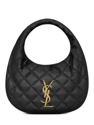 Saint Laurent Quilted Nappa Lambskin Bag - Black