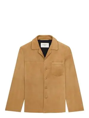 Saint Laurent Suede Jacket - Tabac