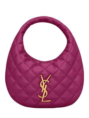 Saint Laurent Saint Laurent Icarino Quilted Nappa Bag Deep Fuchsia