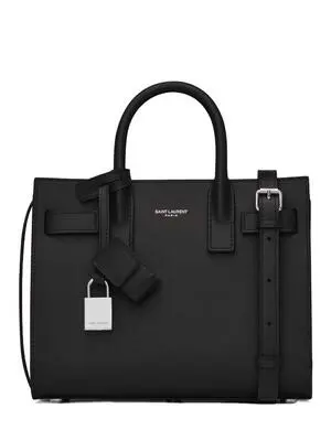Saint Laurent Sac De Jour Grained Leather Bag - Black
