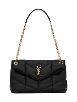 Saint Laurent Puffer Small In Lambskin - Black