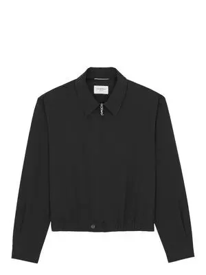 Saint Laurent Cotton Poplin Jacket - Noir