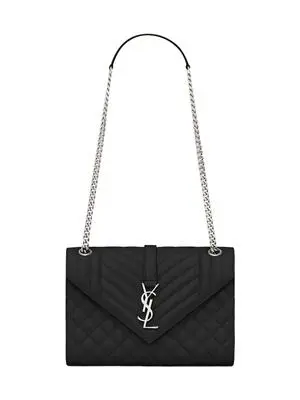 Saint Laurent Envelope Medium Bag - Black