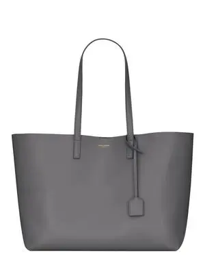 Saint Laurent East/west Shopping Tote Bag With Cassandre Charm - Storm