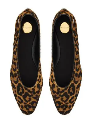 SAINT LAURENT Saint Laurent Ballerinas In Pony Hair Leather