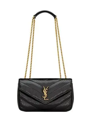 Saint Laurent Saint Laurent Loulou Small Matelassé Bag Black