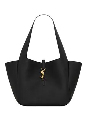 Saint Laurent Le 5 À 7 Small Bea Grained Leather Bag - Black