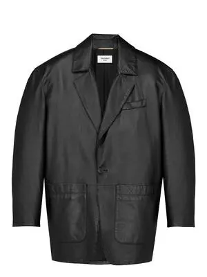 SAINT LAURENT Saint Laurent Lambskin Leather Jacket