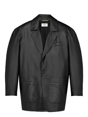 Saint Laurent Lambskin Leather Jacket - Black