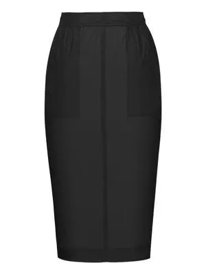 Saint Laurent Saint Laurent Pencil Skirt In Nylon Noir