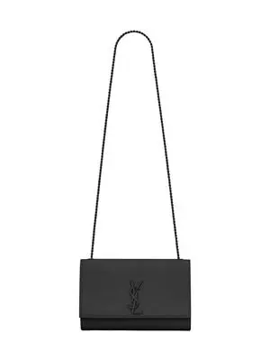 Saint Laurent Kate Medium Embossed Leather Bag - Black