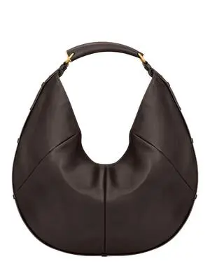 Saint Laurent Saint Laurent Mombasa Large Hobo Bag In Leather Santal