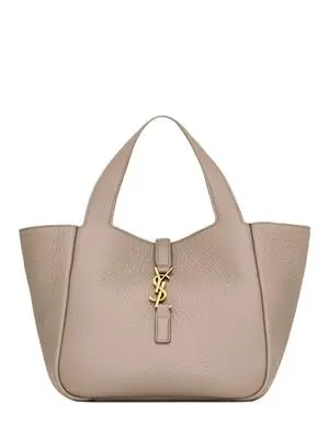Saint Laurent Le 5 À 7 Baby Bea Grained Leather Bag - Light Cumin