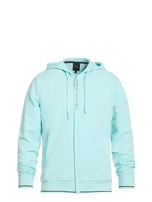 Armani Exchange Zip Up Hoodie - Turquoise