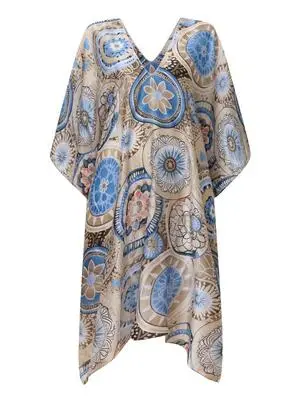 JAMES LAKELAND Kaftan With Mandala Print - Brown