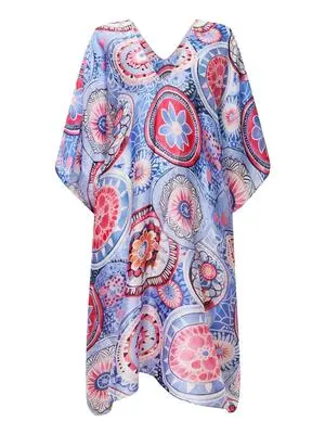 JAMES LAKELAND Mandala Print V-neck Kaftan - Blue