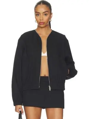 Alexander Wang Coaches Jacket With Continuous Loop Zipper - Black