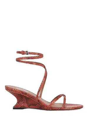 Paris Texas Nina Lace Up Sandal - Red